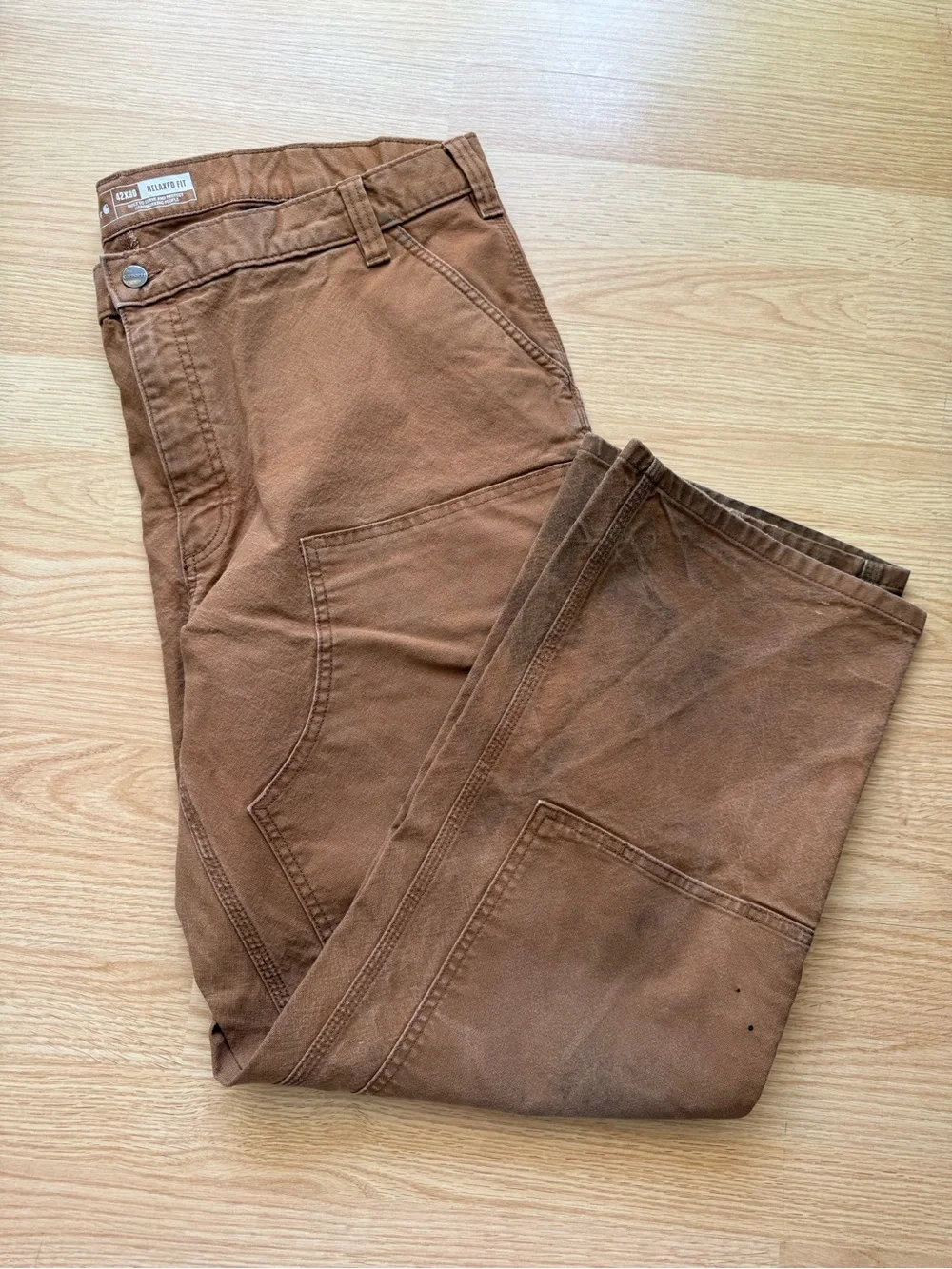 Carhartt | Pants | Mens Carhart 42x3 Relaxed Fit Rugged Flex Brown Duck ...